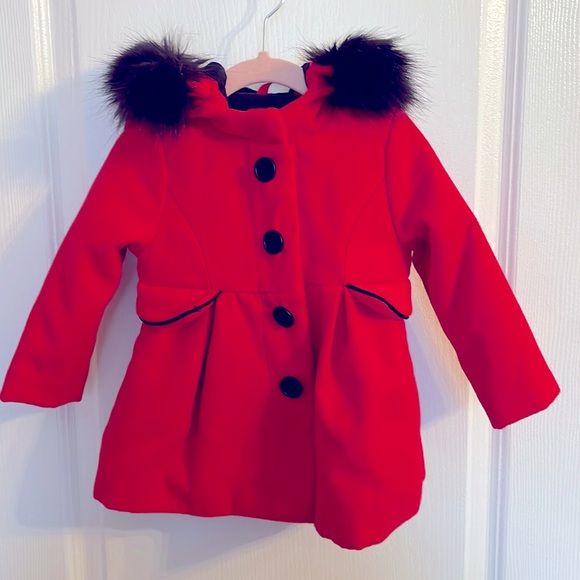 Cat & Jack | Jackets & Coats | Toddler Red Pea Coat | Poshmark